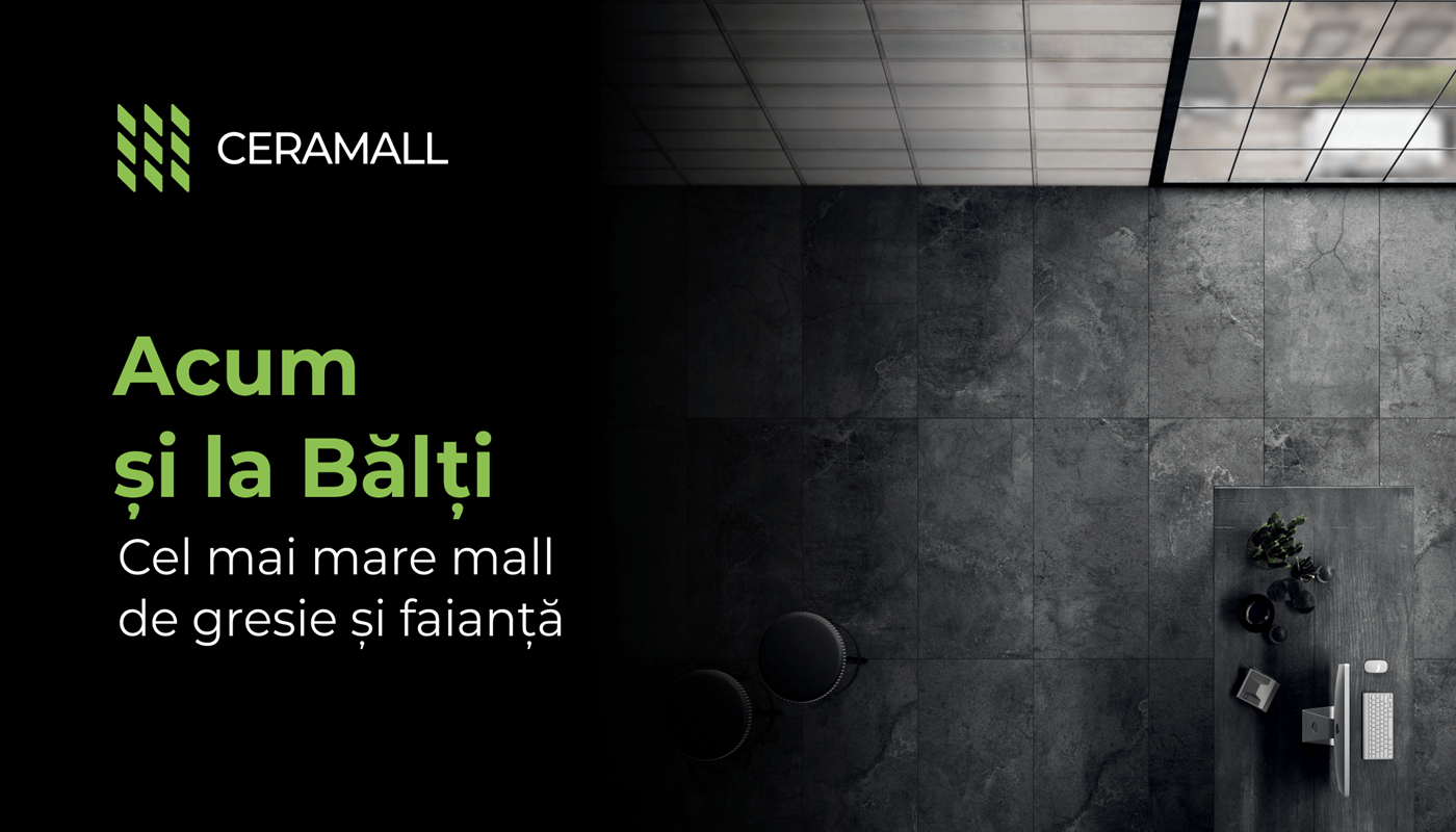Ceramall Bălți | Gresie, faianță și accesorii pentru montaj